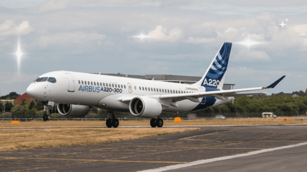 The Airbus A220 history, performance, engines, and avionics.