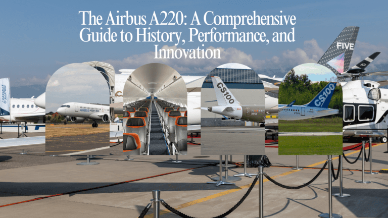 The Airbus A220 history, performance, engines, and avionics.